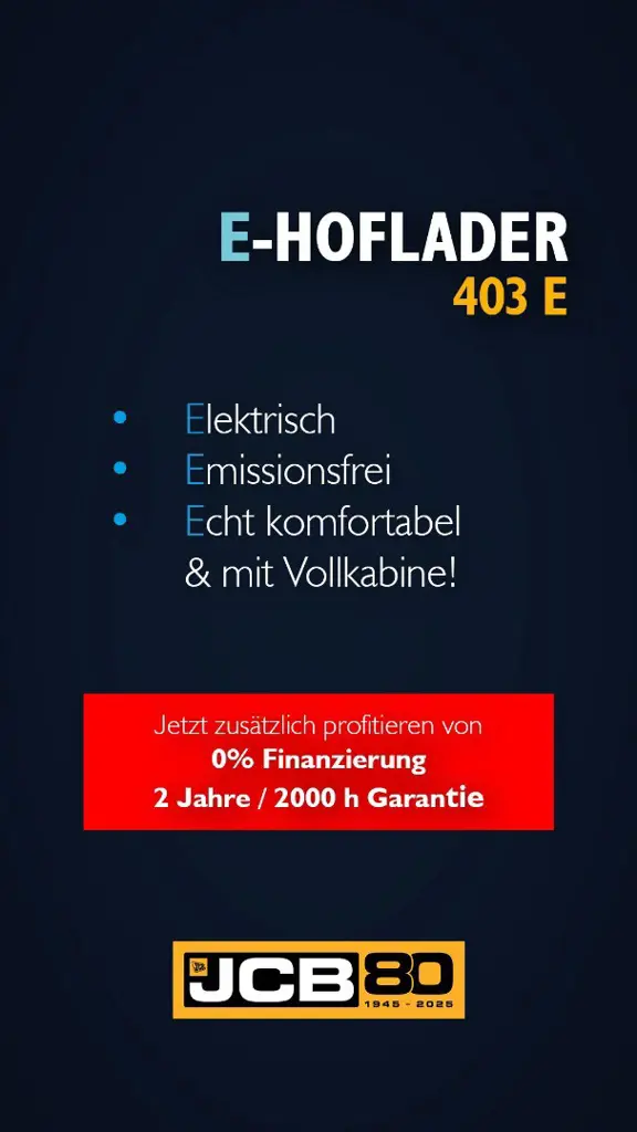 JCB 403E (100% elektrisch)